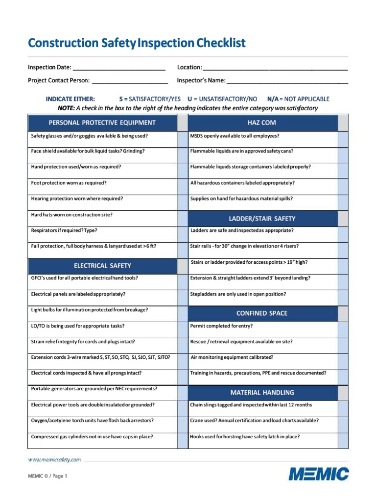 Construction Safety Checklist Construction Safety Checklist: 6 Tips