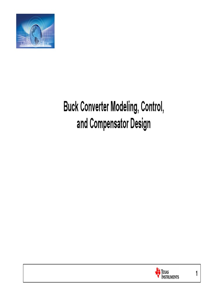 Buck Converter Modeling, Control, and Compensator Design | PDF ...