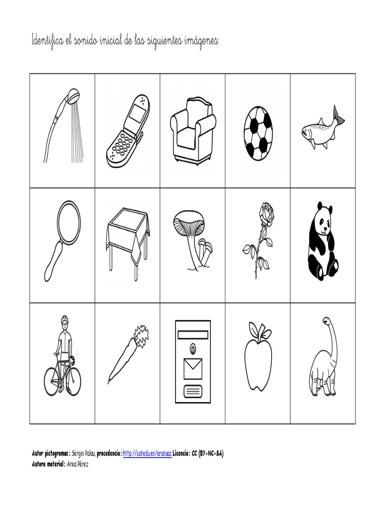 Identifica El Sonido Inicial 3 | PDF
