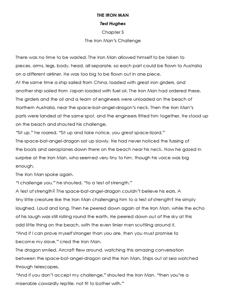 The Return of The Iron Man-Iron Man Chapter 5 | Download Free PDF | Nature