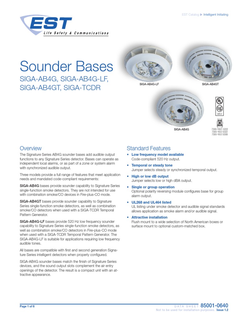 Sounder Bases: Siga-Ab4G, Siga-Ab4G-Lf, Siga-Ab4Gt, Siga-Tcdr | PDF ...