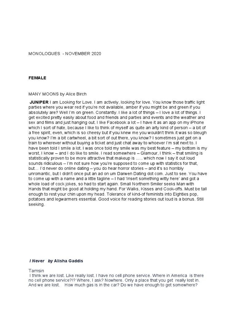 Exploring Monologue Options: A Collection of Dramatic Pieces | PDF | Othello | Iago