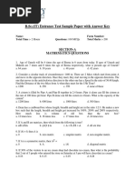 Iimk Bms at 2025 Sample Questions - Quantitative Aptitude | PDF | Ratio