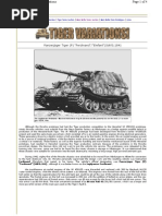 Tiger I Tank Specifications and Design | PDF | Tiger I | Tank Destroyer