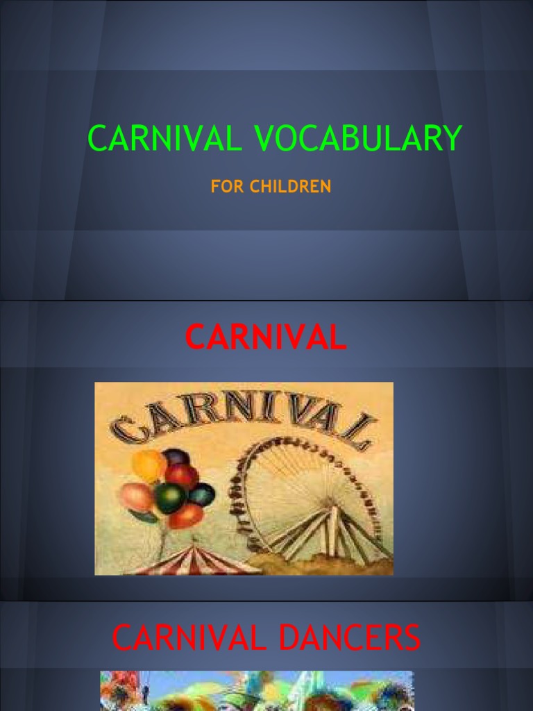 Carnival Vocabulary | PDF