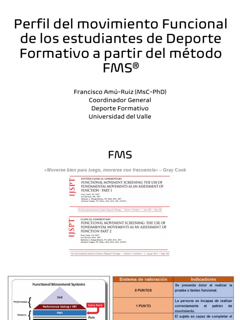 Presentación FMS | PDF