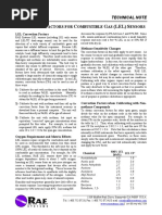 LEL UEL Chart Common Gases | PDF