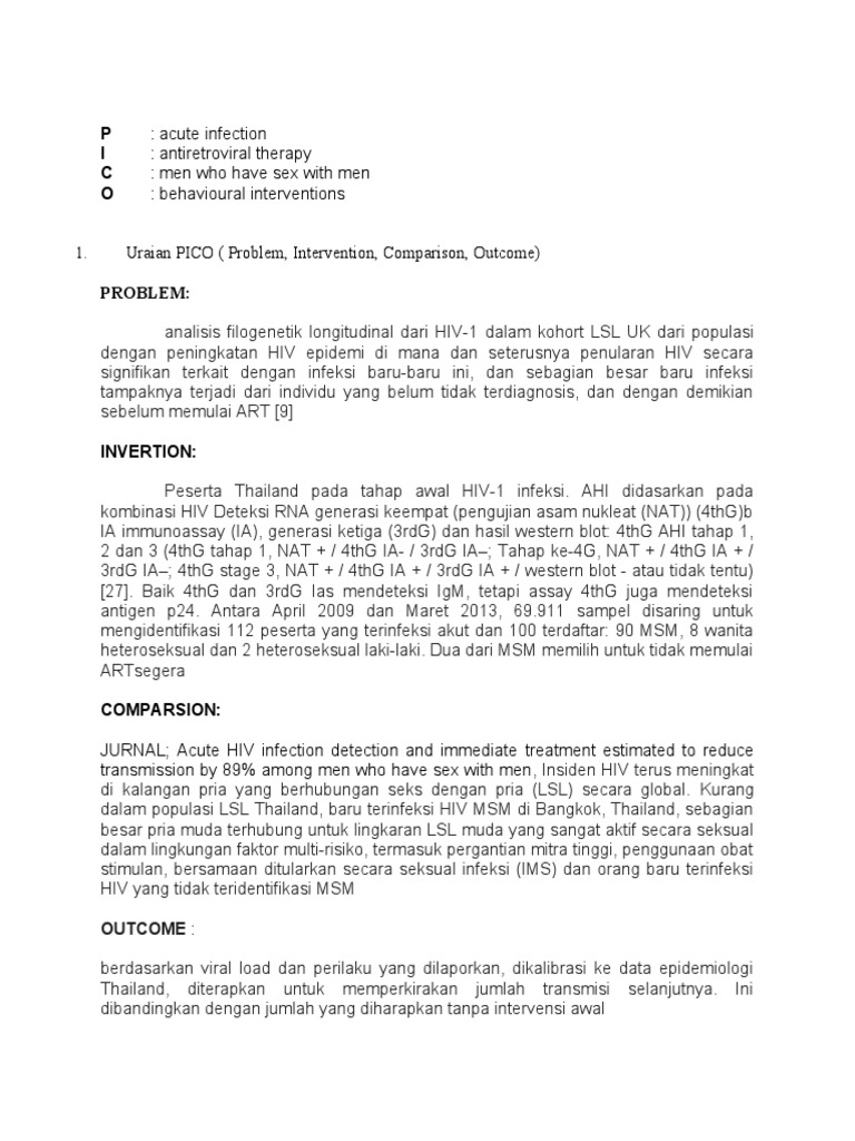Analisis Jurnal Dengan Metode Pico | PDF