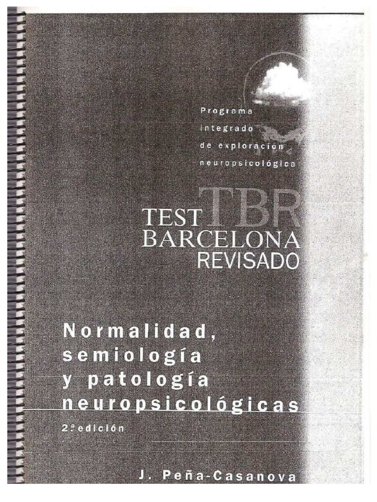 Test de Barcelona Normalidad. Semiología y Patología. Manual - PDF ...
