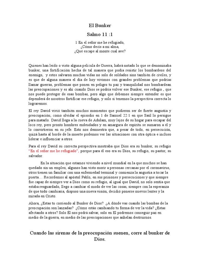 El Bunker | PDF | David | Dios