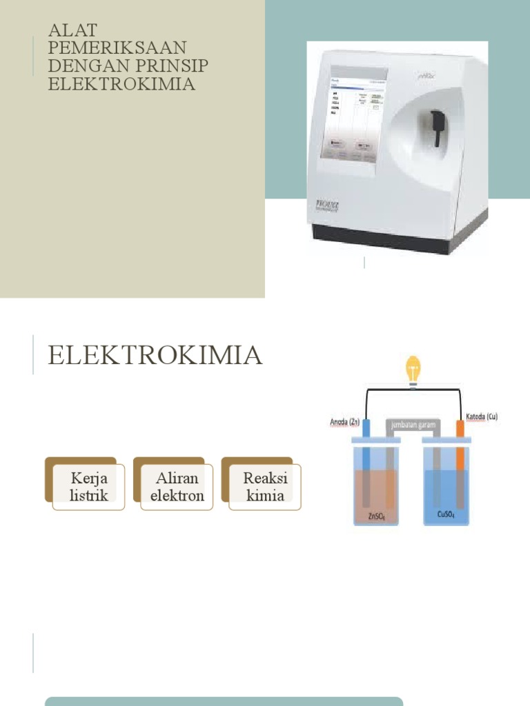 Upl ALAT PEMERIKSAAN DENGAN PRINSIP ELEKTROKIMIA | PDF
