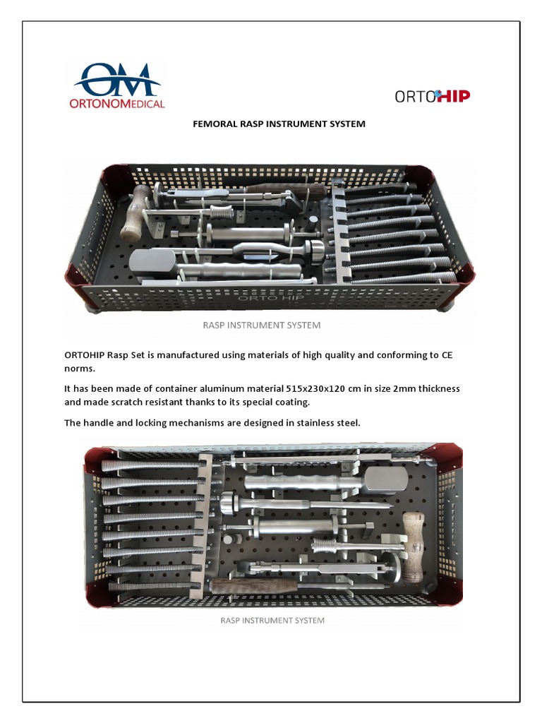 Femoral Rasp Instrument System-PDF-1