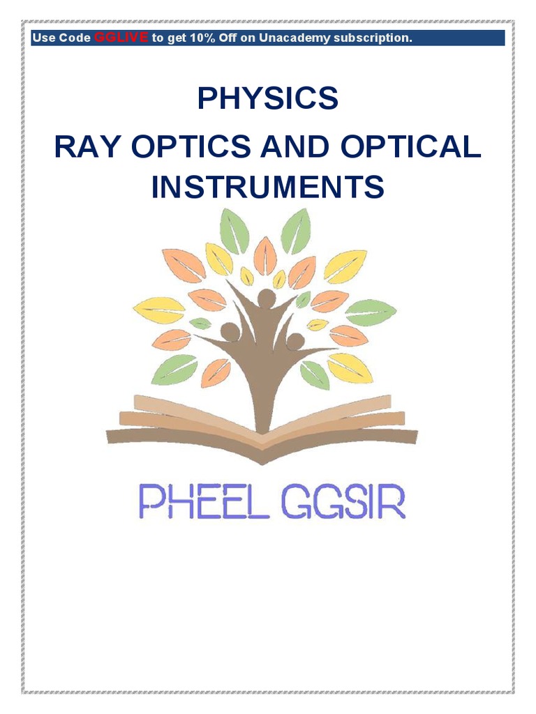 Phy - Dpp-Ray Optics and Optical Instruments | Download Free PDF | Prism | Natural Philosophy