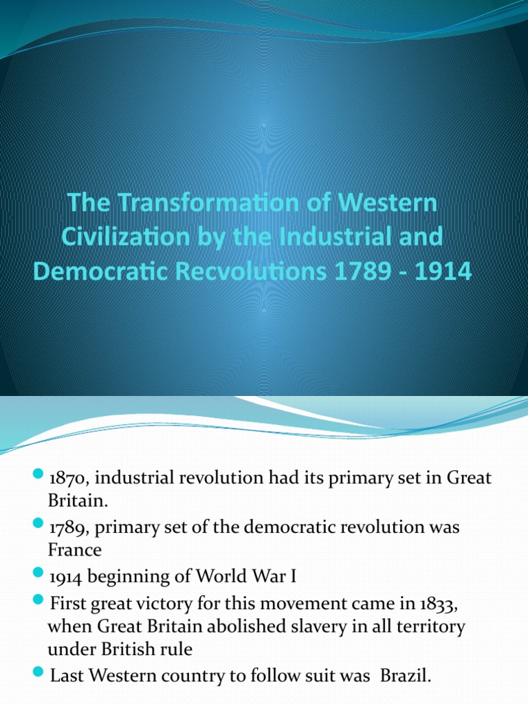 The Transformation of Western Civilization by The Industrial | PDF ...