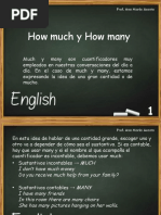 Ejemplos de "much", "many" y "a lot" | PDF | Sustantivo | Adverbio