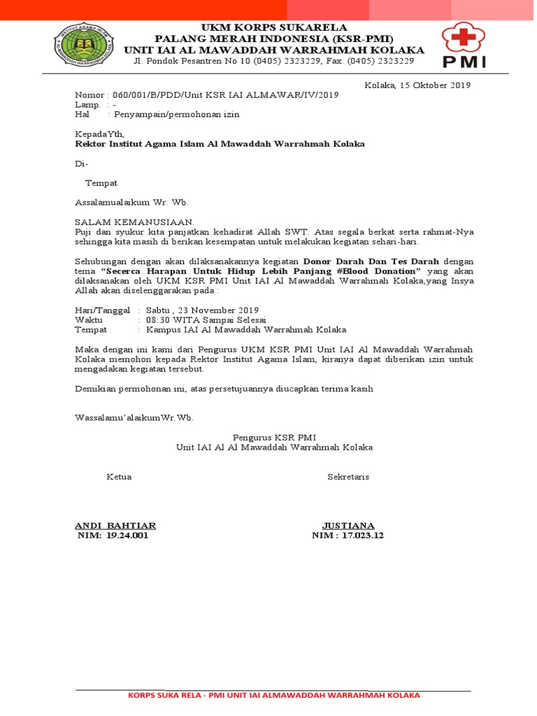 Surat Pemberitahuan Rektor | PDF