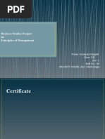 Business Studies Project On Principle of Management | PDF | Employment ...