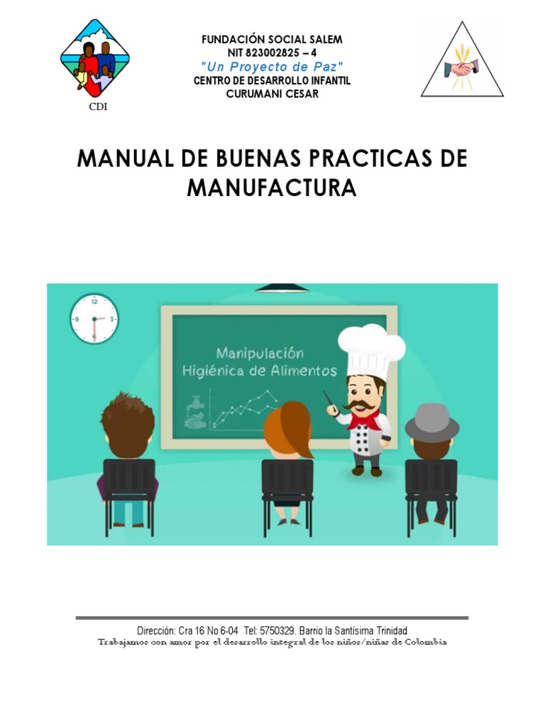 Manual de BPM para Manipuladores de Alimentos | PDF | Alimentos ...