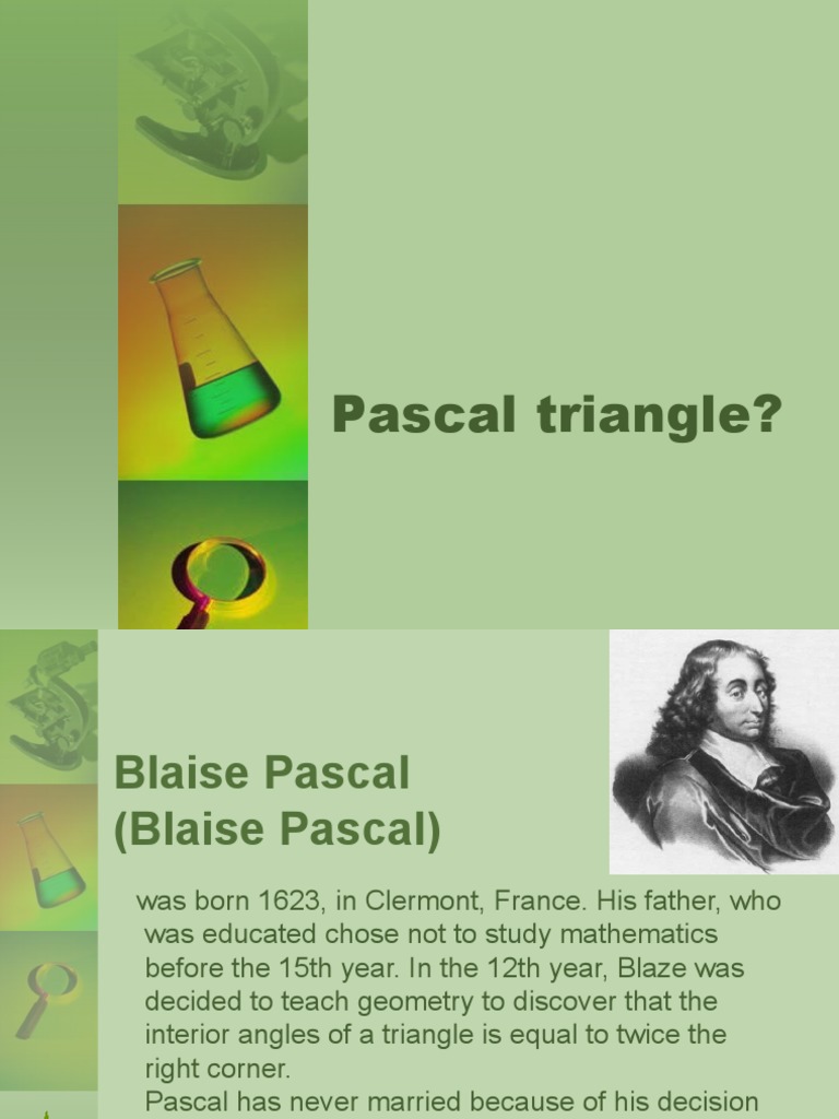 Pascal Triangle | PDF | Mathematical Objects | Teaching Mathematics