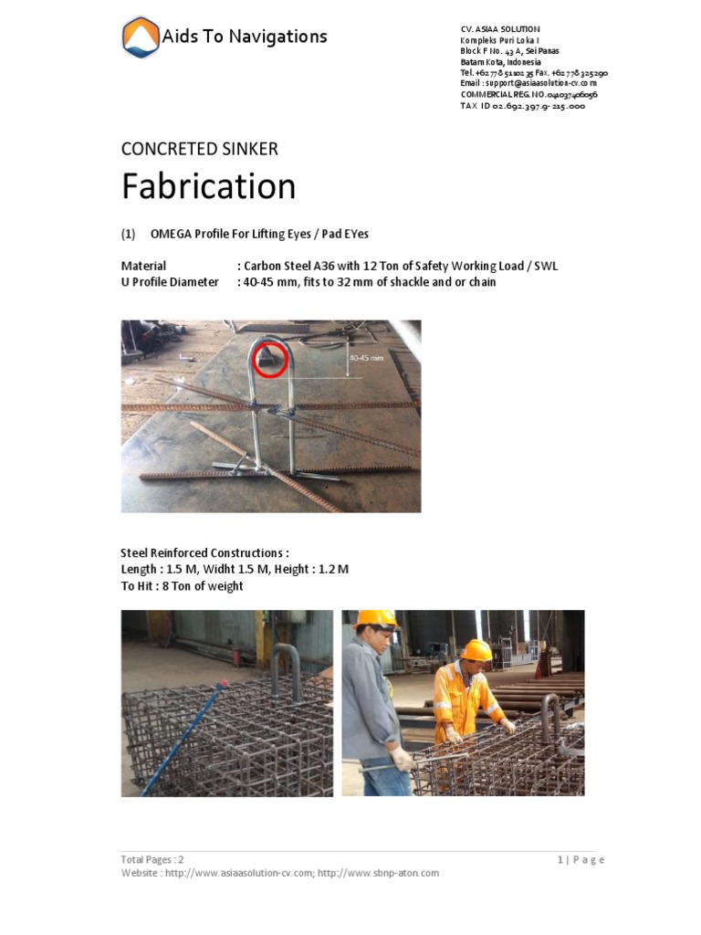 Fabrication: Aids To Navigations | PDF