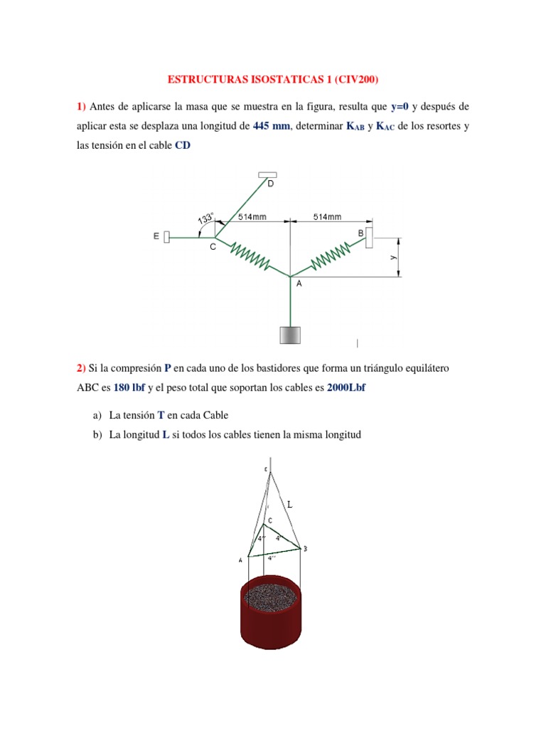 Estructuras Isostaticas 1 | PDF
