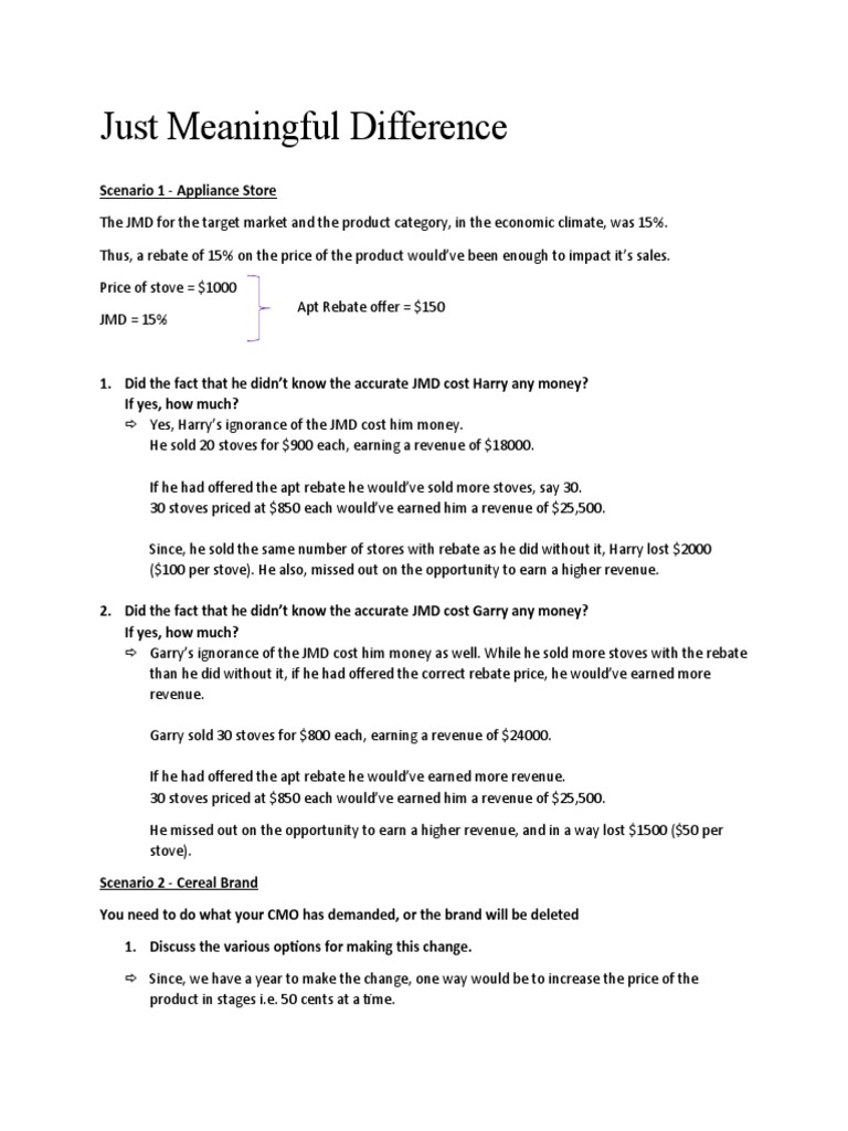 Understanding Just Noticeable Difference | PDF | Rebate (Marketing ...