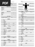 Deadlands - Character Sheet (Fillable 2) | PDF