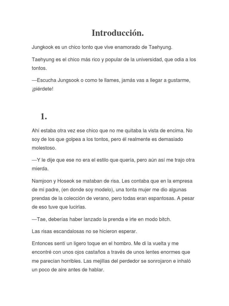 Jungkook El Chico Tonto | PDF | Naturaleza