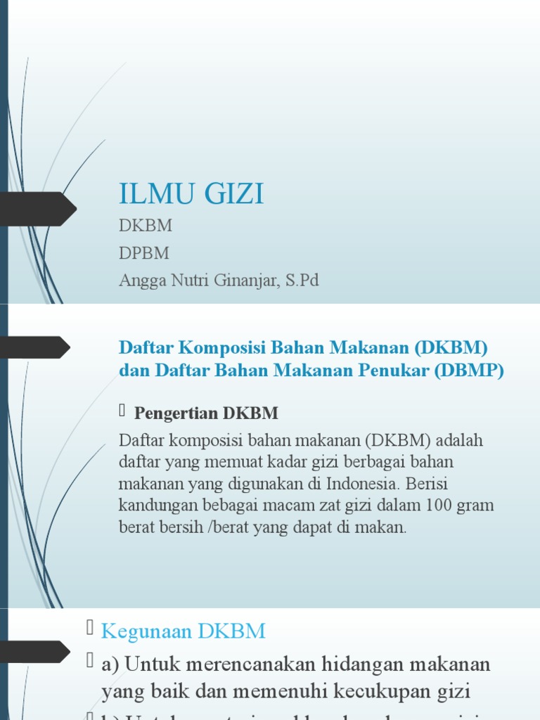 DKBM + DPBM | PDF | Kesehatan Holistik