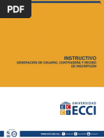 Instructivo Proceso Matricula Ecci | PDF | Ingeniería | Informática y tecnología de la información