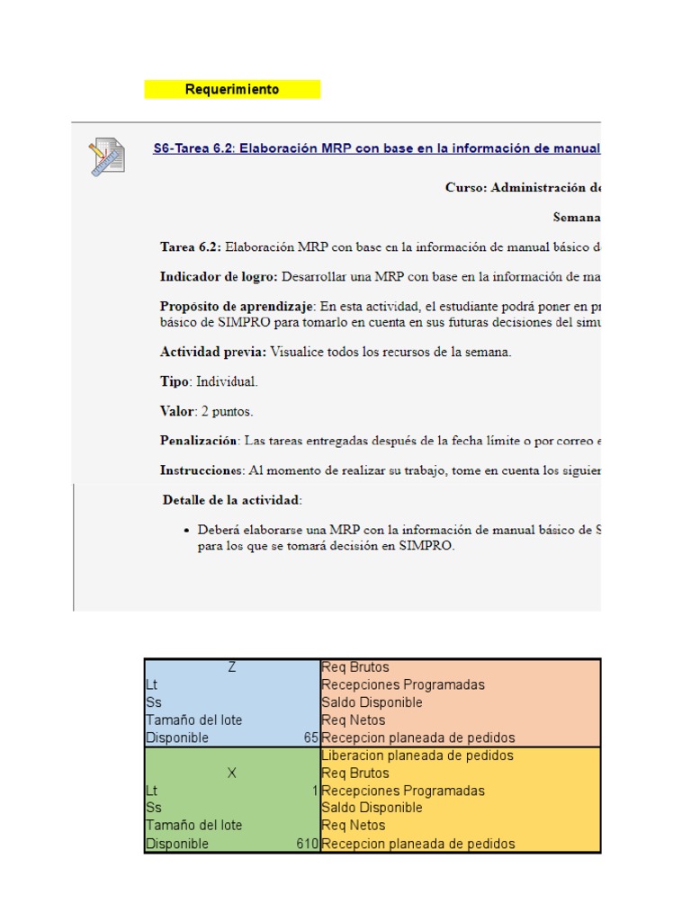 Tarea 4.1 Resolución de Ejercicios Sobre Planeación Agregada | PDF