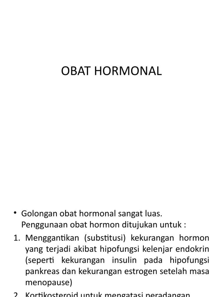 Obat Hormonal | PDF