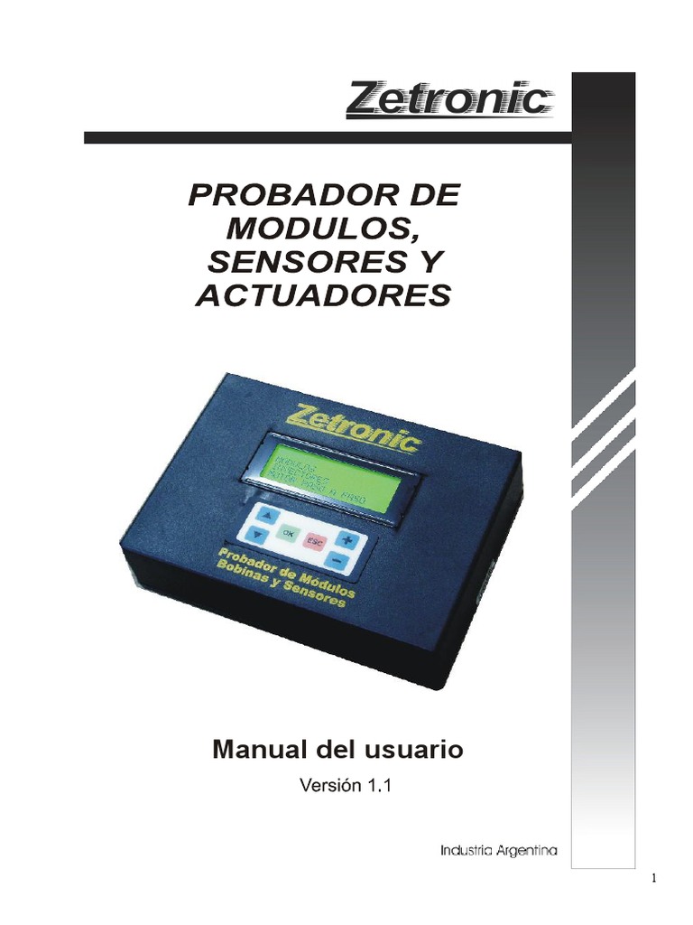Probador de Sensores y Actuadores | PDF | Distribuidor | Inductor