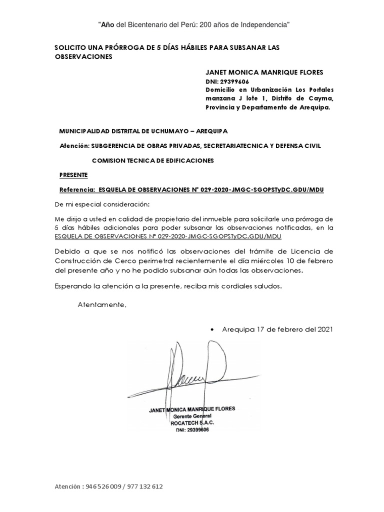 Carta de Descargo | PDF