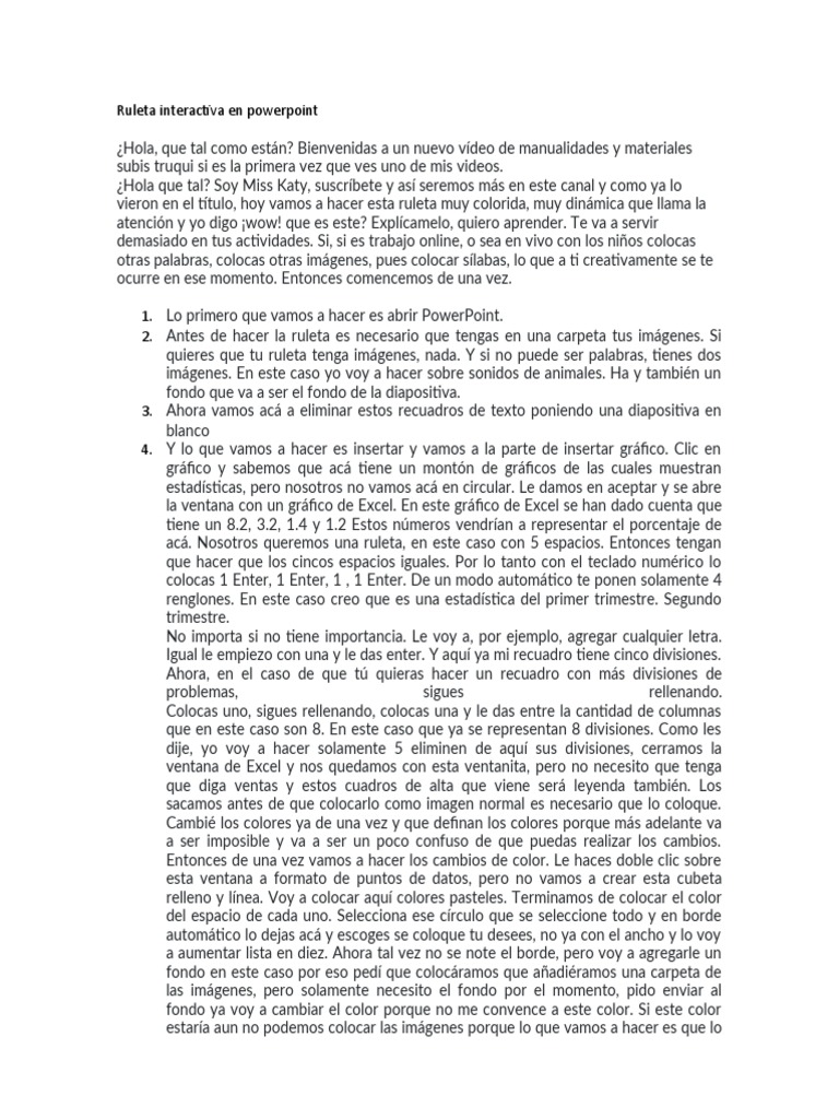 Ruleta Interactiva en Powerpoint | PDF | Microsoft PowerPoint ...