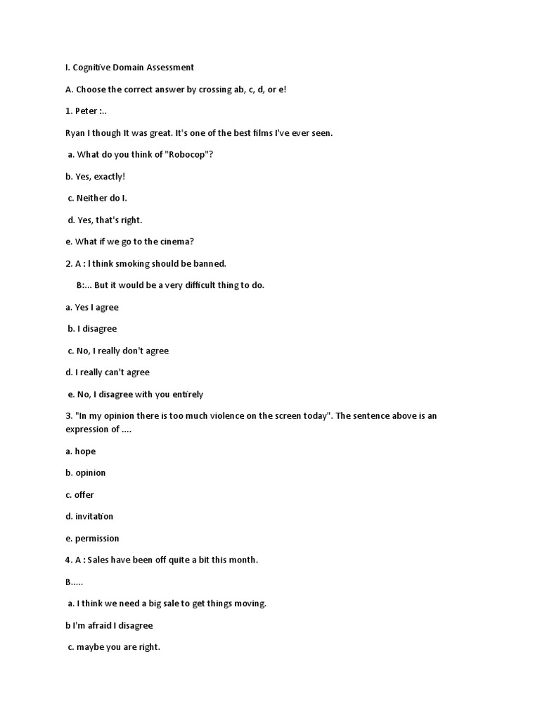 Competency Test | PDF