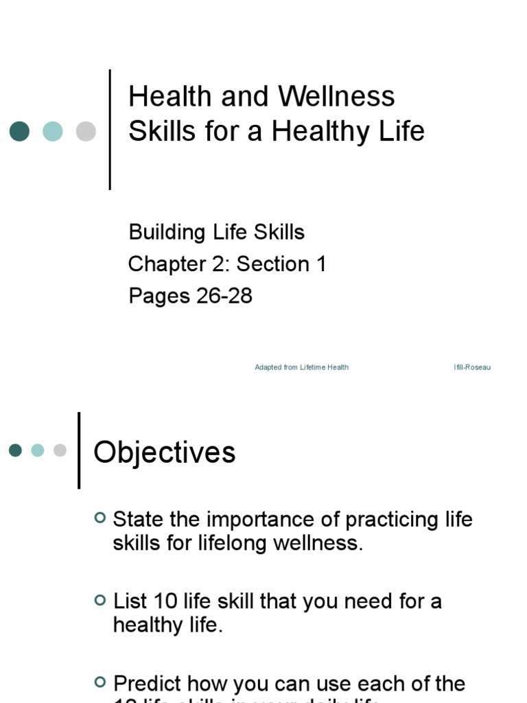 Building Life Skills CH 2 Sec 1 | PDF | Behavior | Goal