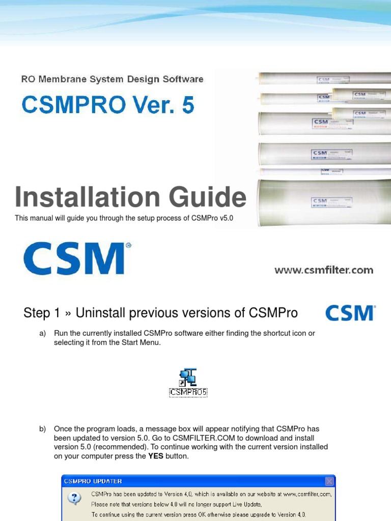 Installation Guide CSMPro v5.0 | PDF | Computers