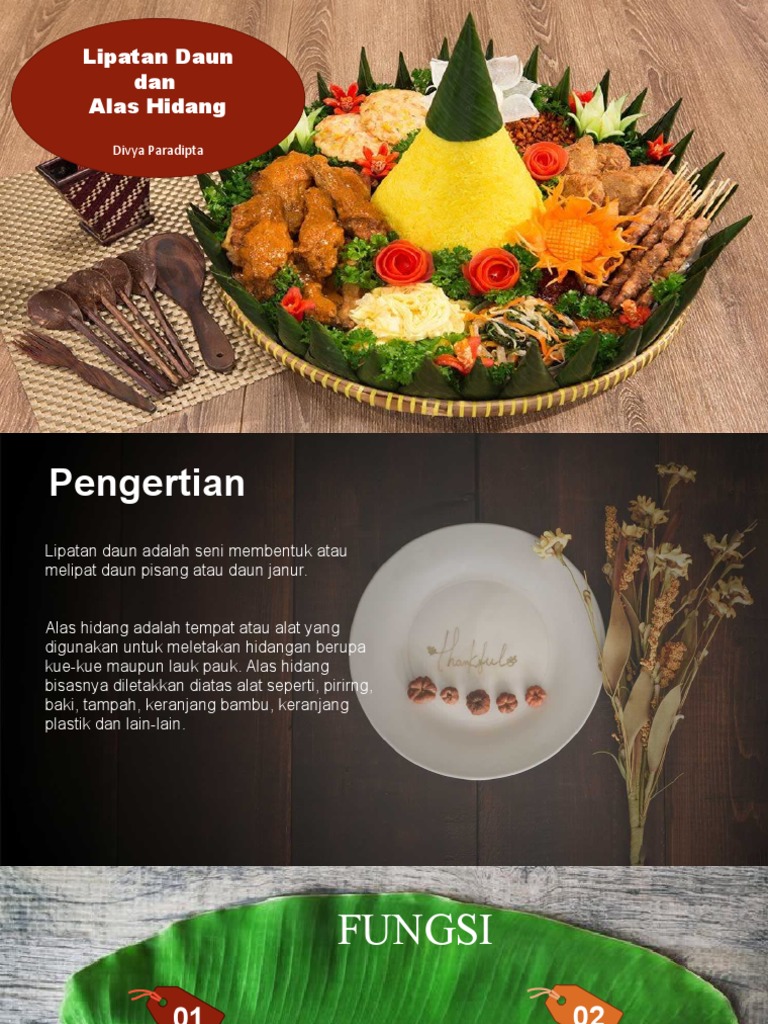 Lipatan Daun Dan Alas Hidang | PDF