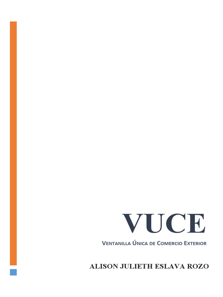 VUCE | PDF | El comercio internacional | Usuario (informática)
