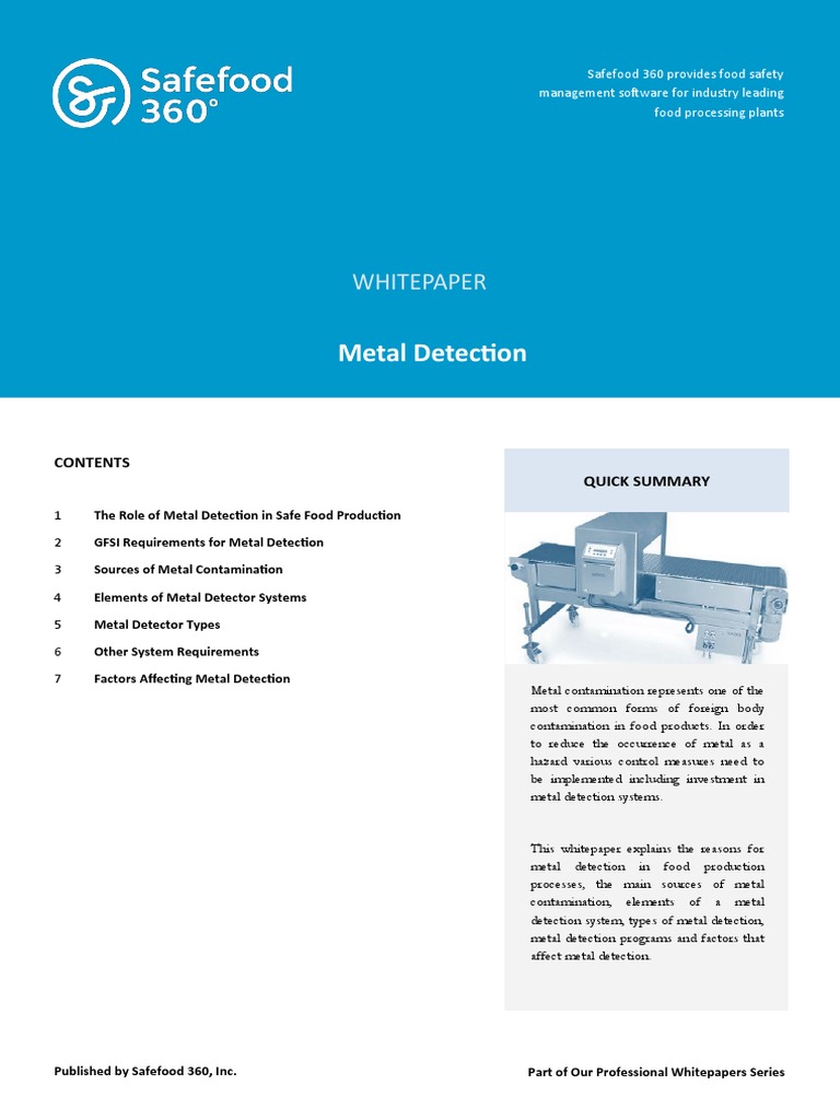 Metal Detection | PDF