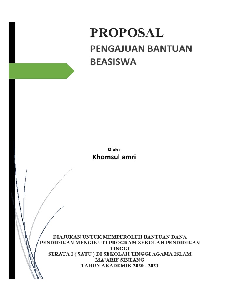 Proposal Beasiswa Pemda | PDF