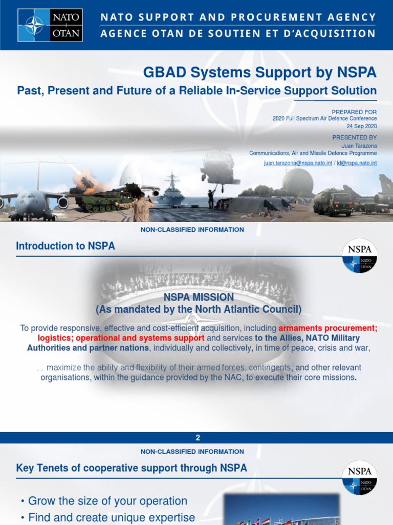 GBAD Systems Support by NSPA: Past, Present and Future of A Reliable In ...