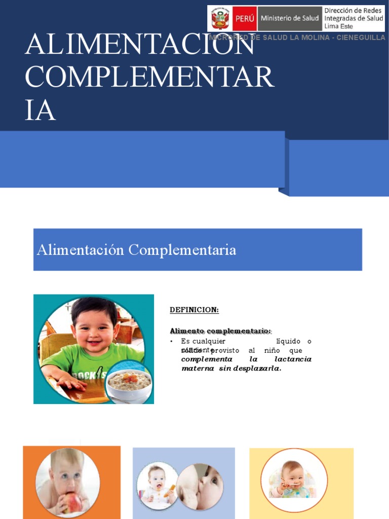 Alimentación Complementaria - Minsa2 | PDF | Amamantamiento | Alimentos