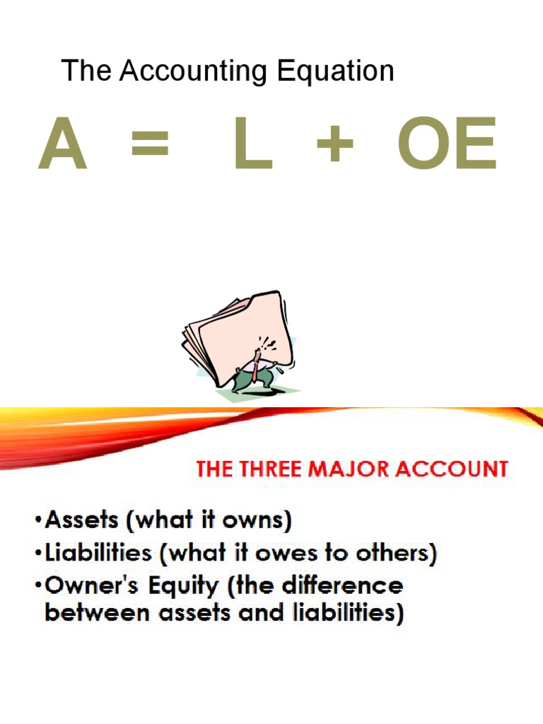 The Accounting Equation: A L + Oe | PDF | Debits And Credits | Depreciation