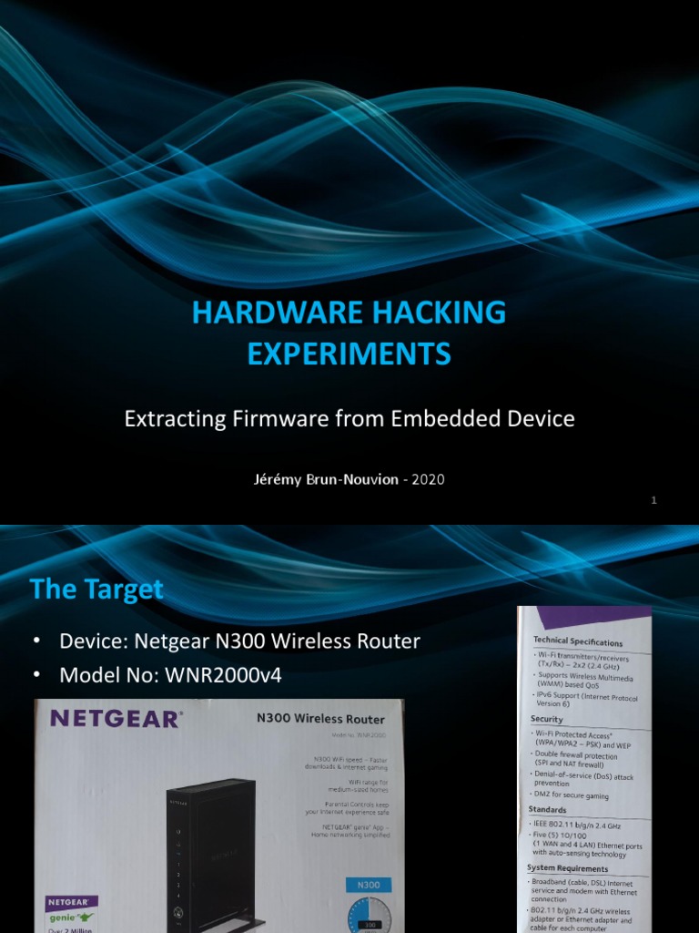 Hardware Hacking Experiments: Extracting Firmware From Embedded Device | PDF | Flash Memory ...