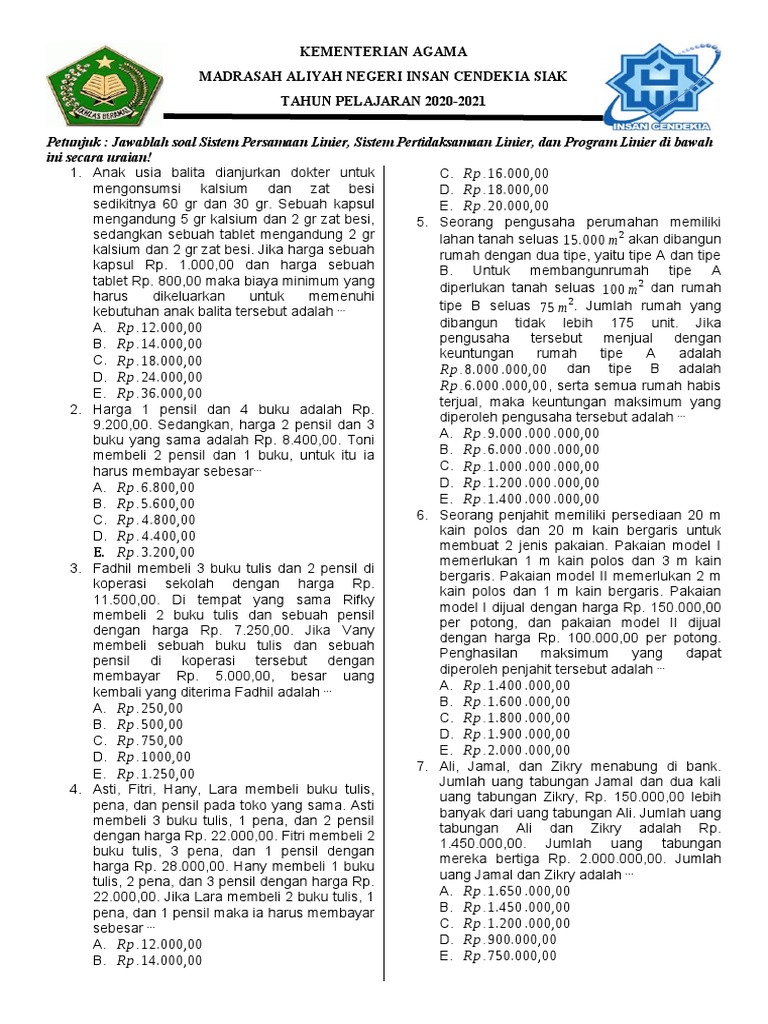 Soal 3 | PDF