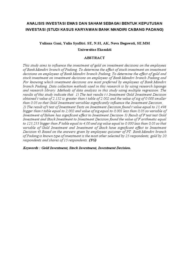 Jurnal Yuliana | PDF | Multivariate Statistics | Scientific Method