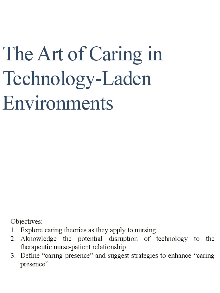 4 Art of Caring | PDF | Nursing | Self