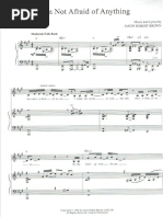 I'm Not Afraid of Anything Sheet Music | PDF